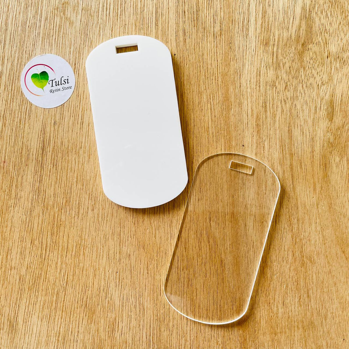 Acrylic Luggage Tag - Oval – Tulsi Resin Store